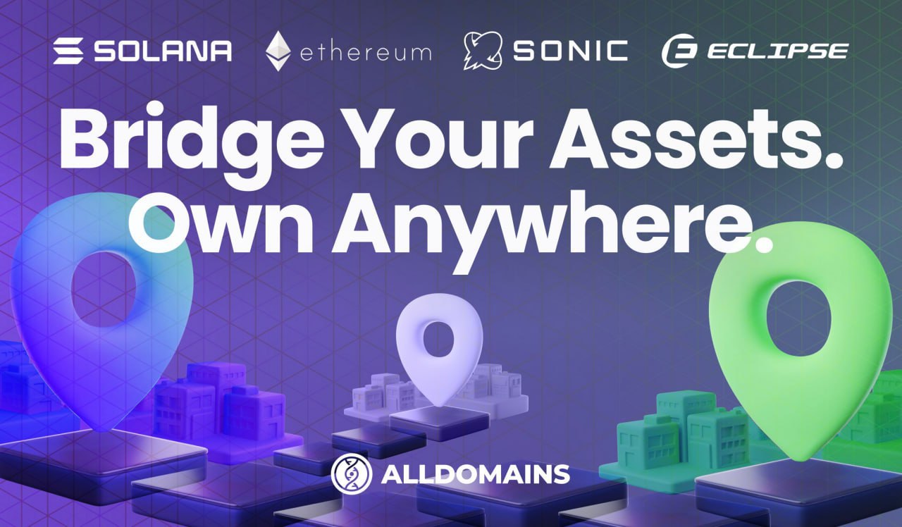 Solana, Eclipse, Ethereum, Sonic Bridge | AllDomains.id